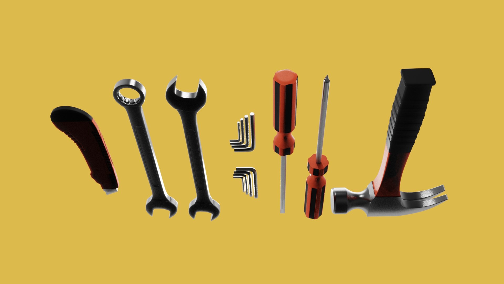 3D Tool Kit Set Model - TurboSquid 1864214