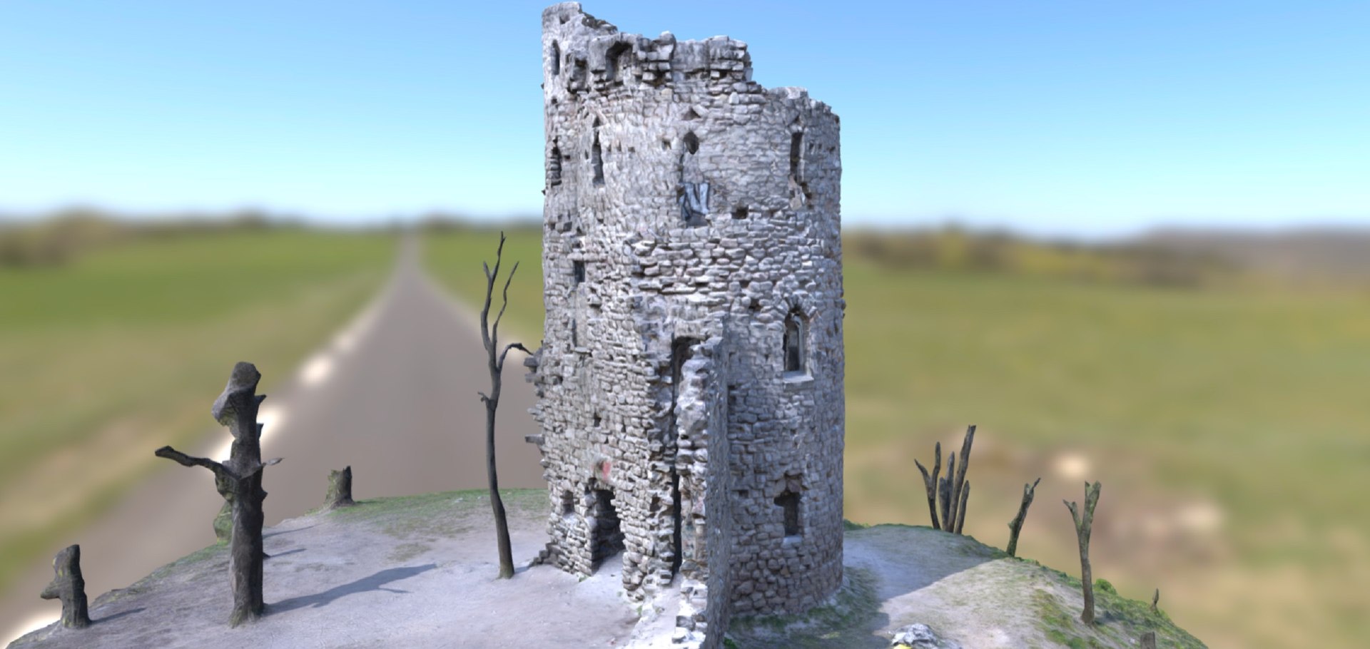 3D Medieval Brick Tower 3D Scan - TurboSquid 1808691