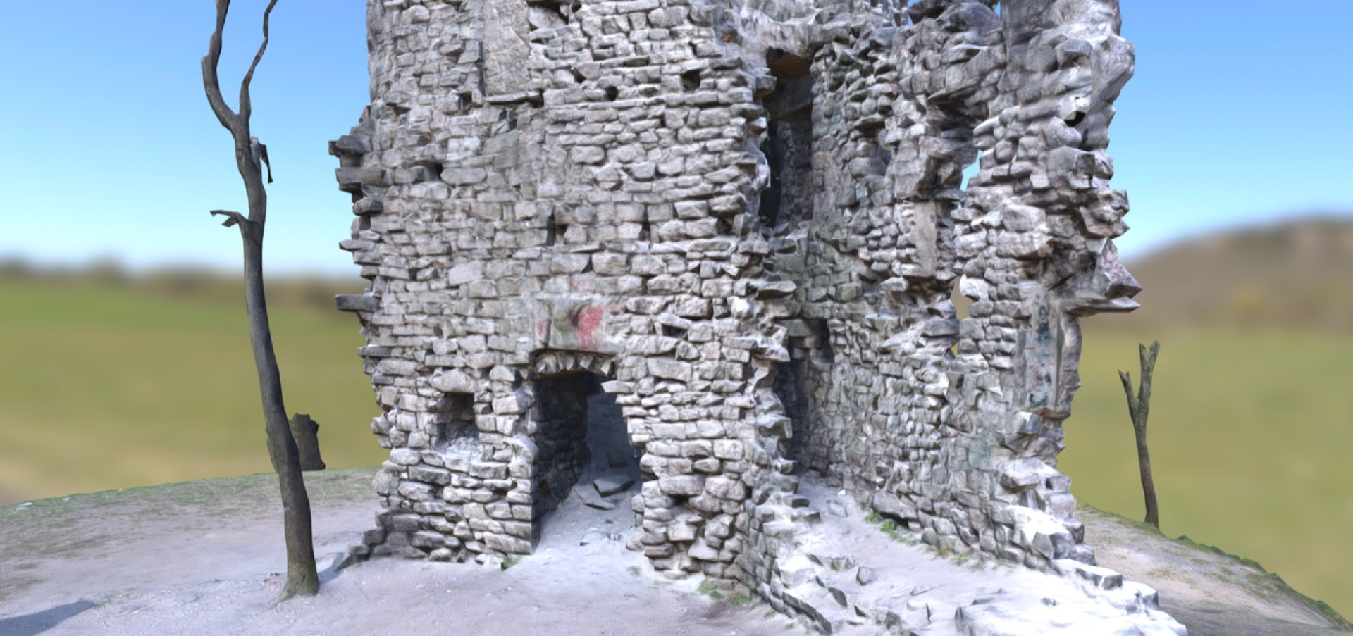 3D Medieval Brick Tower 3D Scan - TurboSquid 1808691