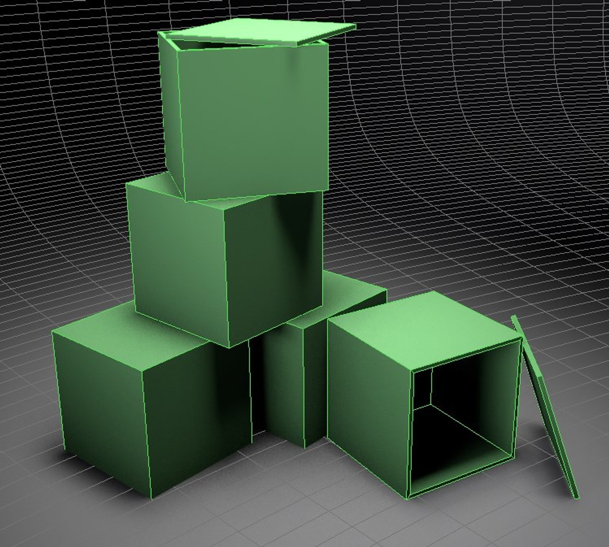 3D Boxes 2d 5 - TurboSquid 1385507