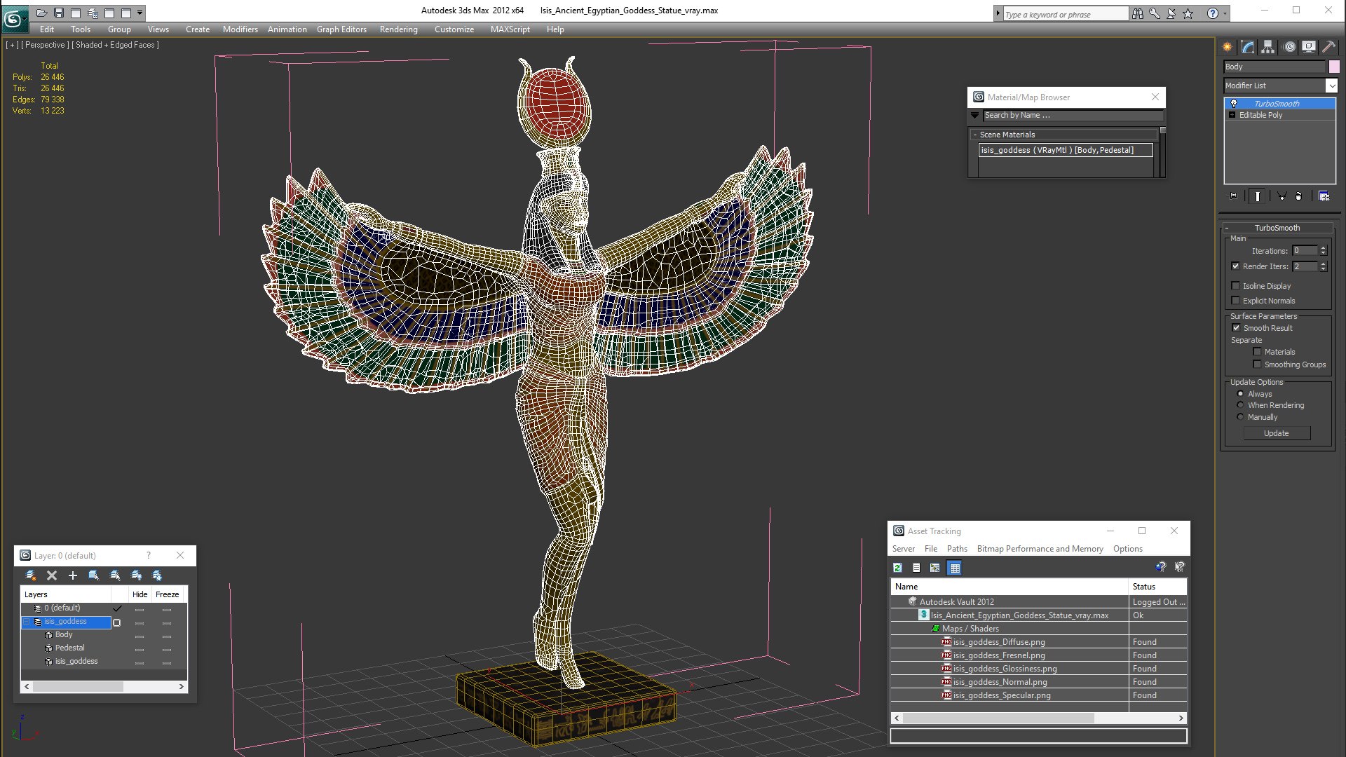 Isis ancient egyptian goddess 3D model - TurboSquid 1461708