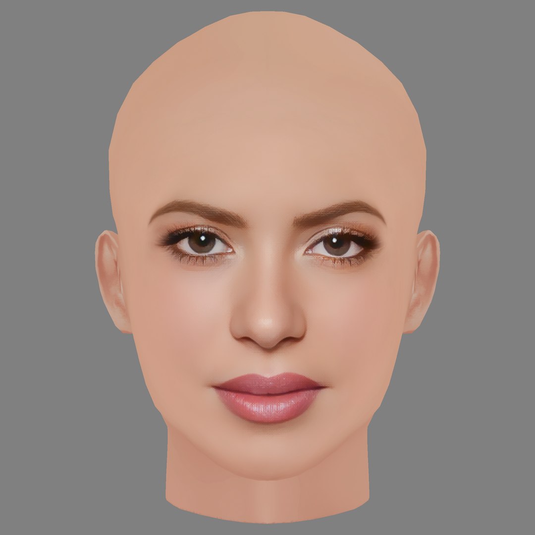Shakira Head - No Hair - Low Poly Head For Game 3D Model - TurboSquid ...