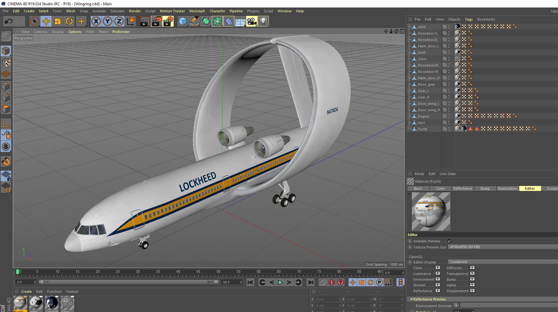 3D Model Lockheed Ring Wing Airliner - TurboSquid 2191132