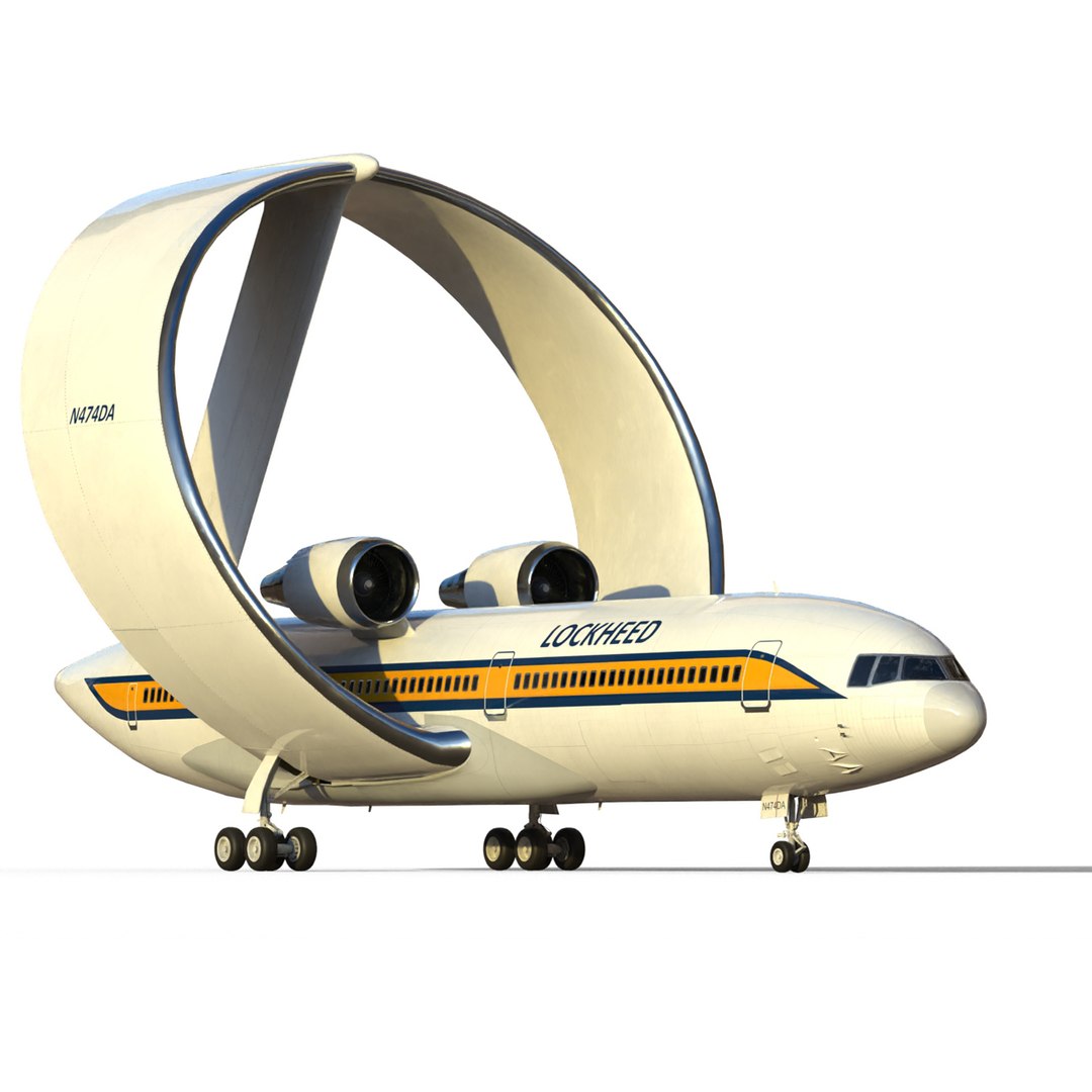 3D Model Lockheed Ring Wing Airliner - TurboSquid 2191132
