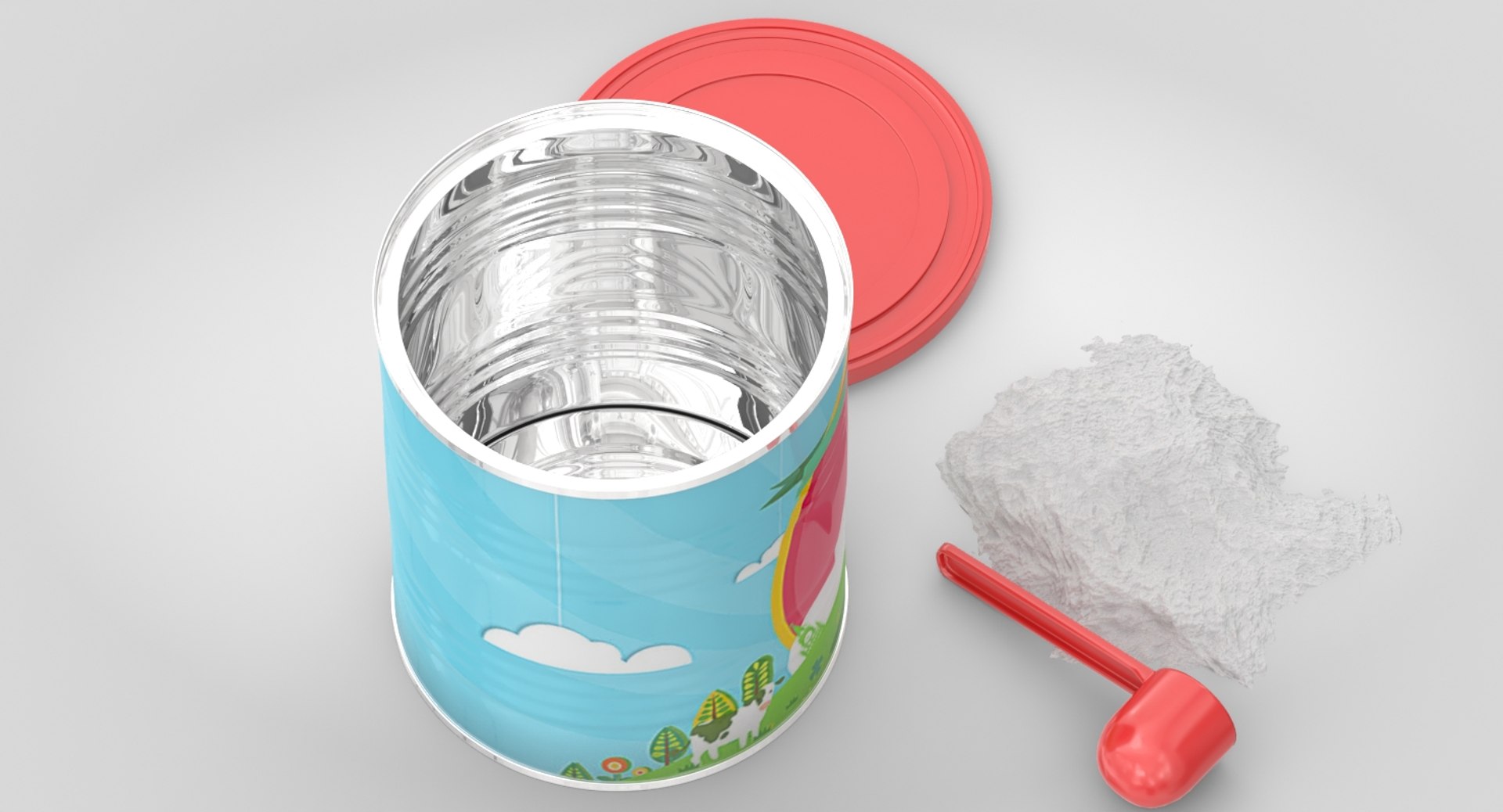 Powdered Milk 3D Model - TurboSquid 1345022