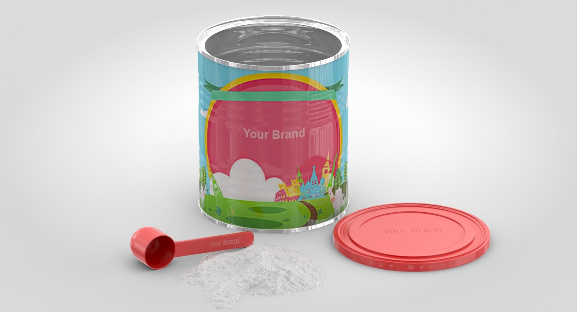 Powdered Milk 3D Model - TurboSquid 1345022