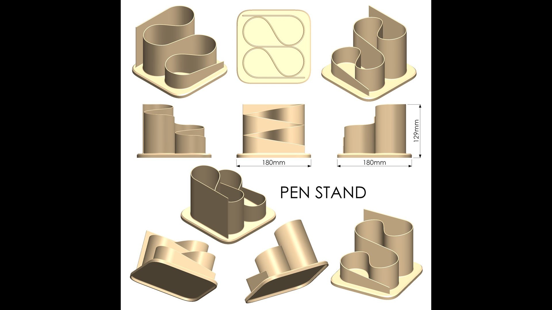 3D Model Pen Stand - TurboSquid 2243572