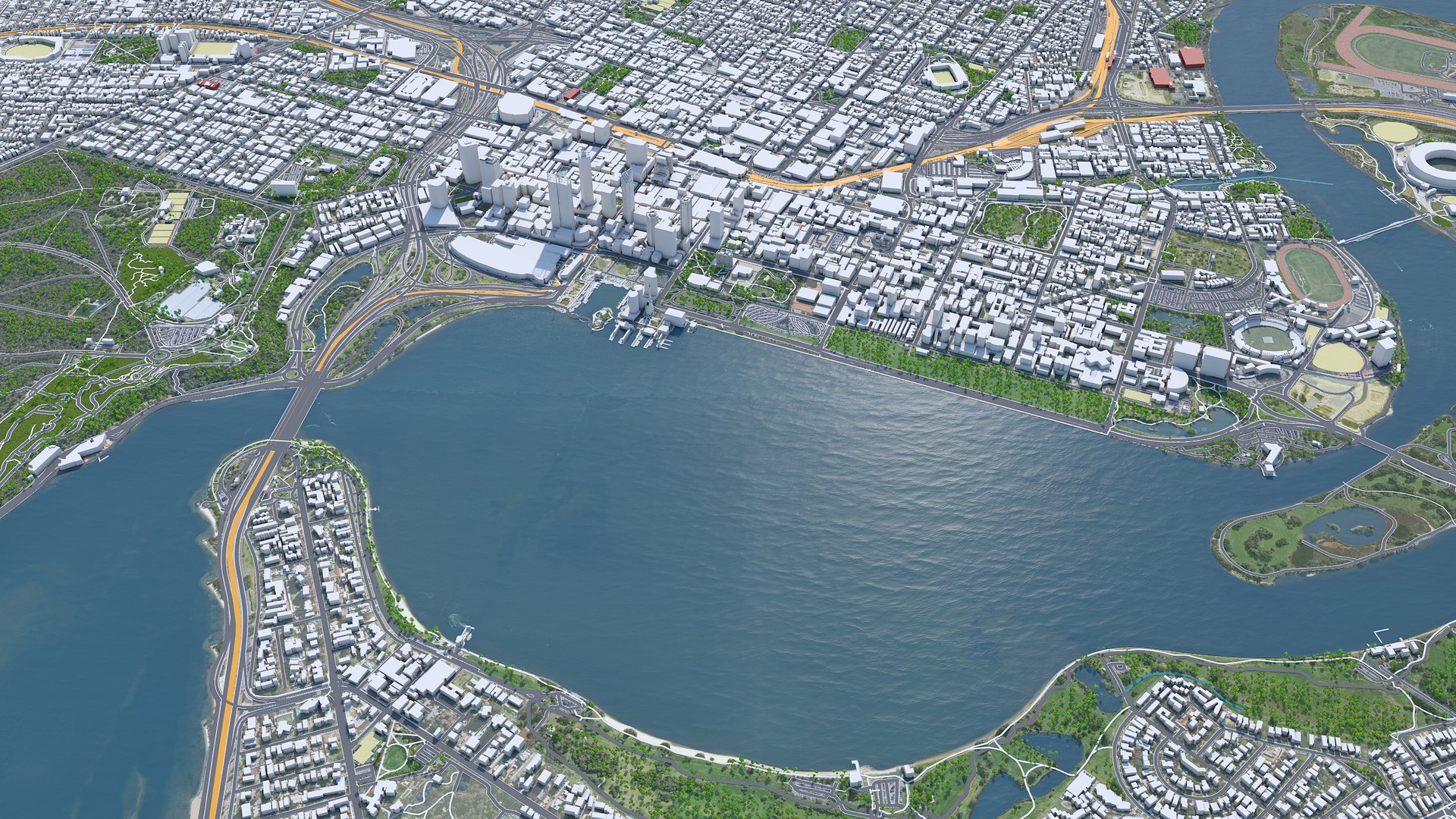 Perth Downtown Australia 3D model - TurboSquid 1989492