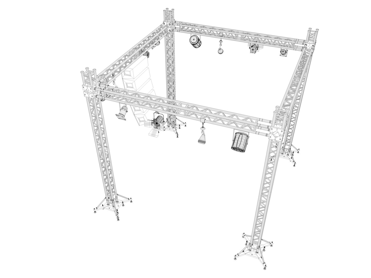 Light Truss 2 3D Model - TurboSquid 2085063