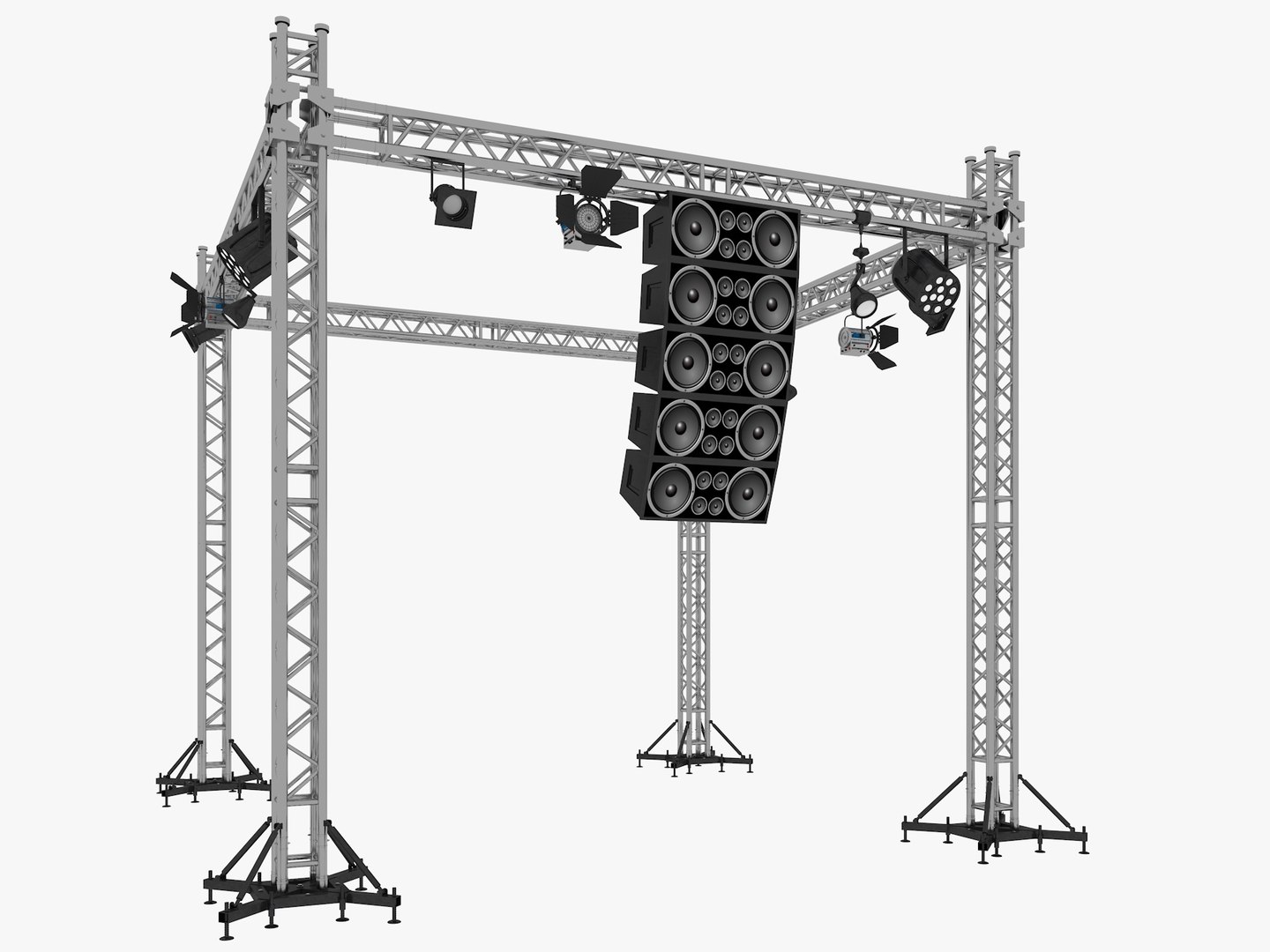 Light Truss 2 3D model - TurboSquid 2085063