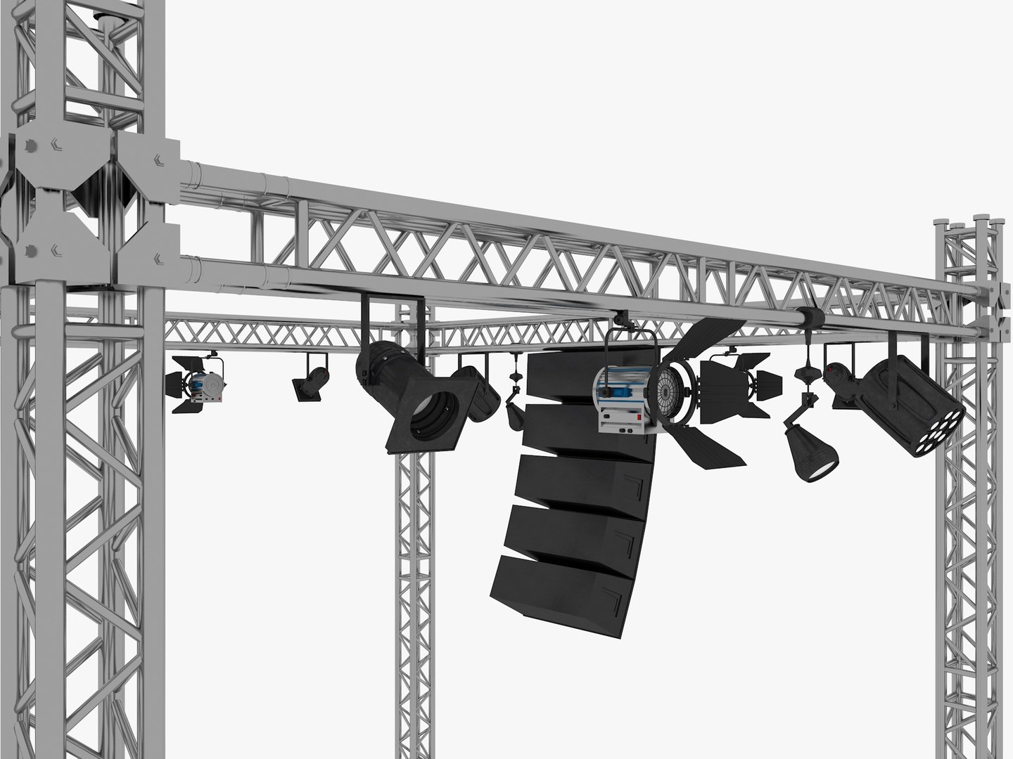 Light Truss 2 3D Model - TurboSquid 2085063