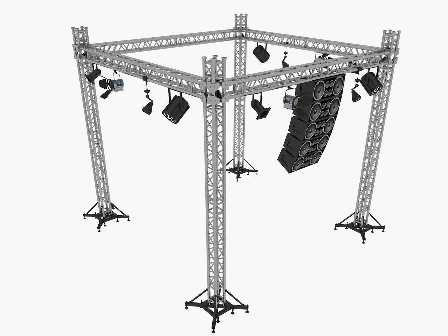 Light Truss 2 3D Model - TurboSquid 2085063