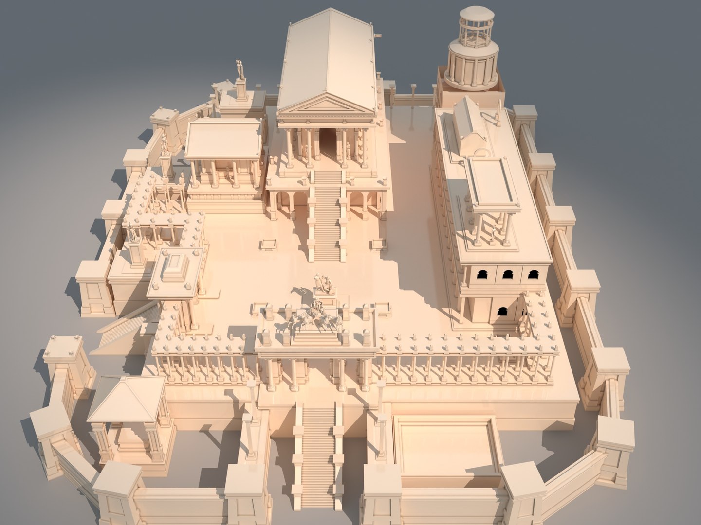 3D Roman Temple - TurboSquid 1915113