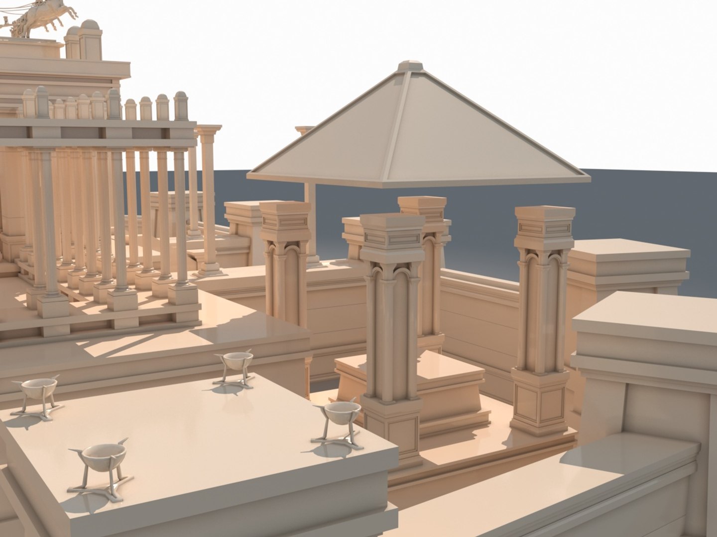 3D Roman Temple - TurboSquid 1915113
