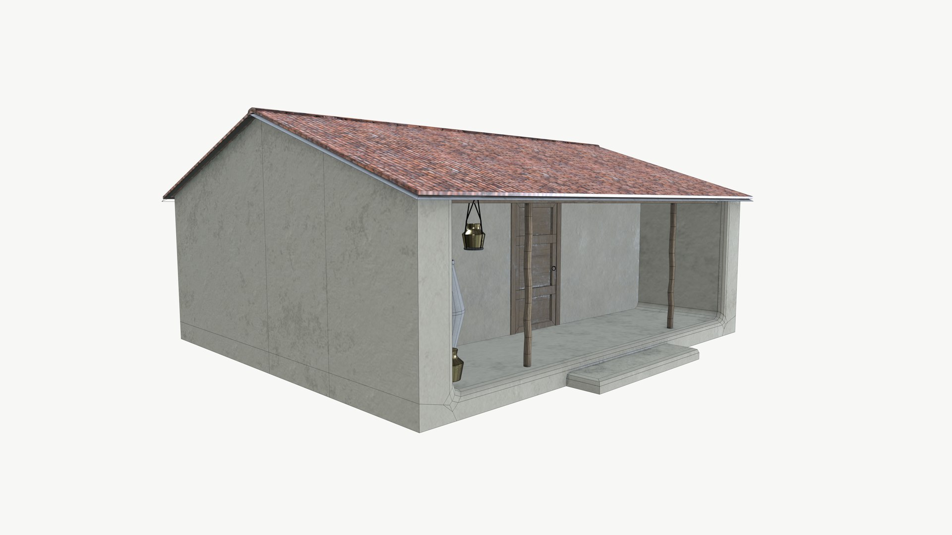 Village House 3D Model - TurboSquid 2273796