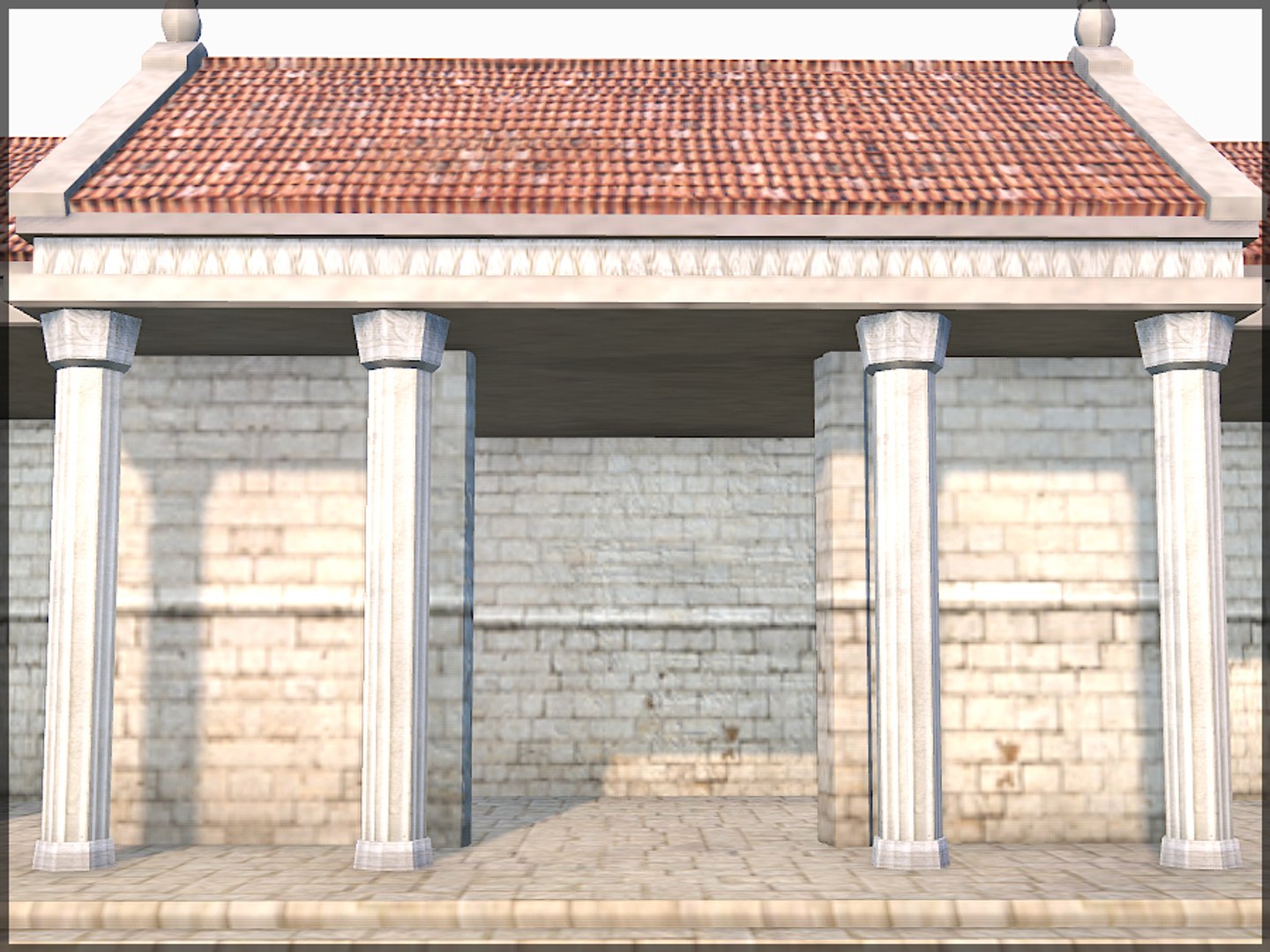 3d Classic Greek Roman Palace
