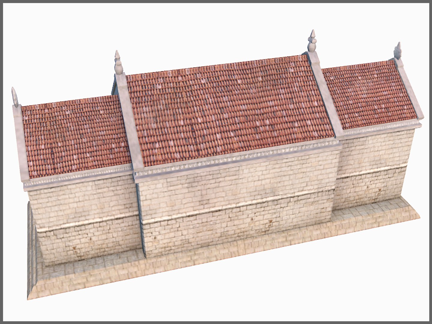 3d Classic Greek Roman Palace