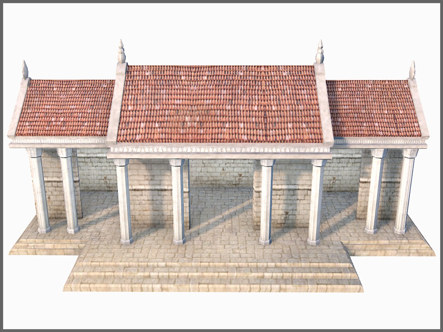 3d Classic Greek Roman Palace