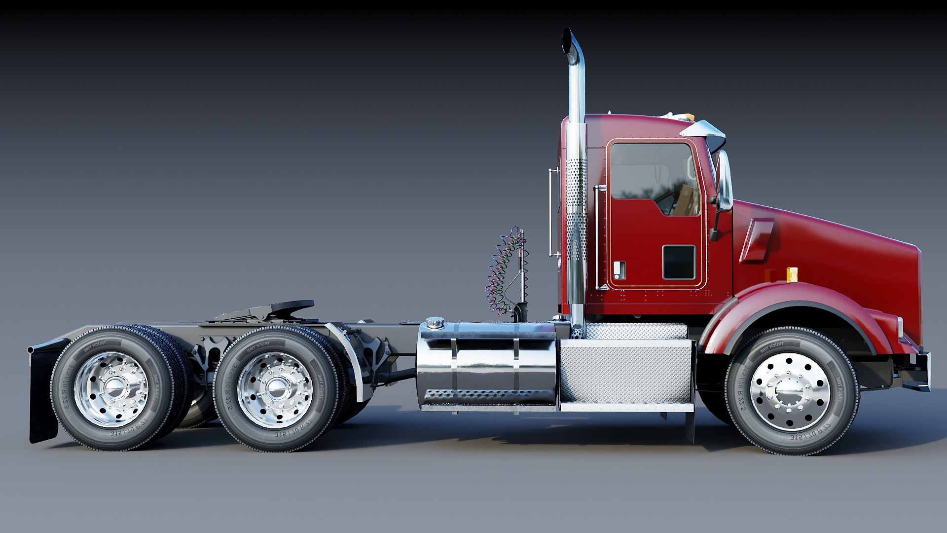 3D Kenworth T800 Semi Truck model - TurboSquid 2019695