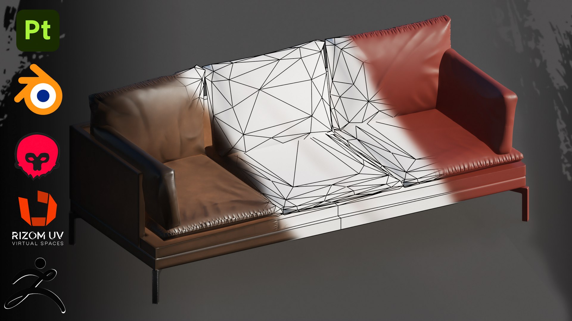 3D Stylized Sofa Model - TurboSquid 2208084