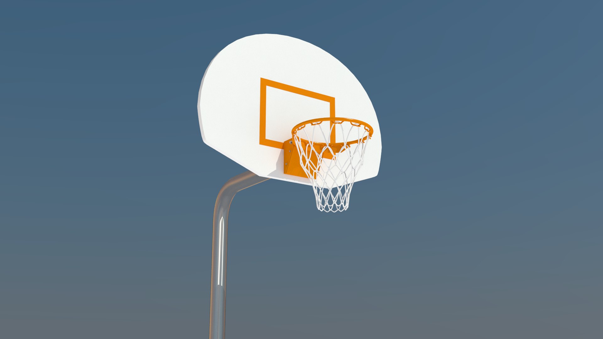 3d Model Outdoor Basketball Hoop