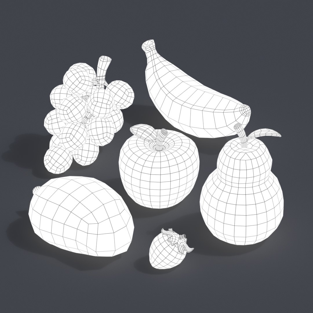 Stylized Fruit 3D Model - TurboSquid 1453202