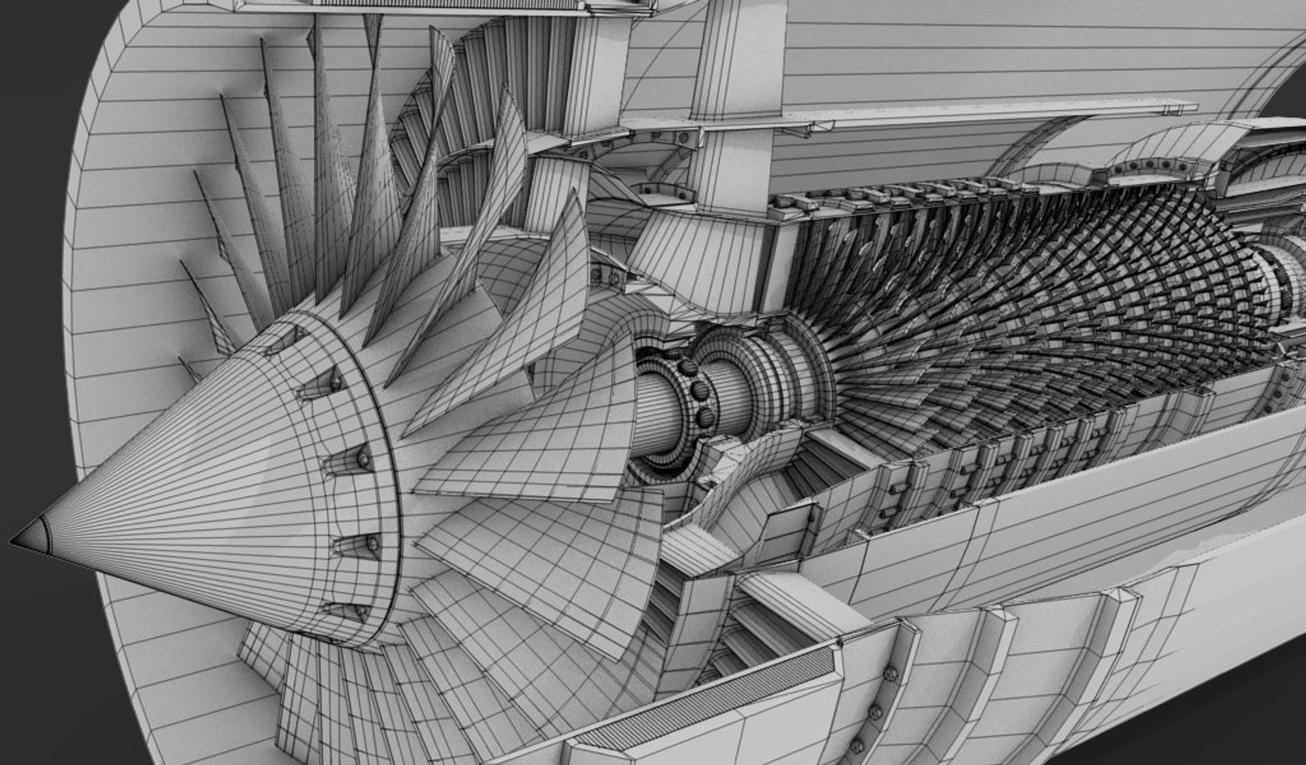 Engine jet 2 model - TurboSquid 1529447