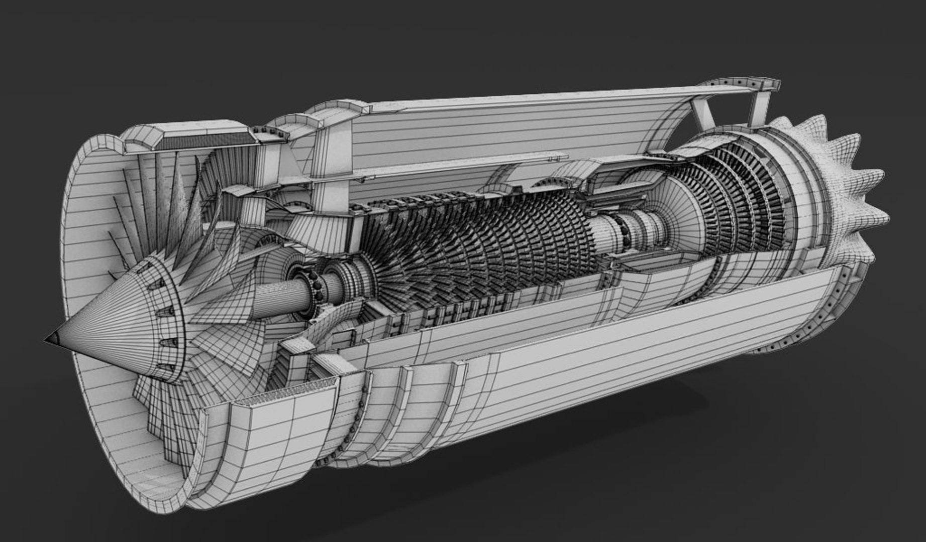 Engine jet 2 model - TurboSquid 1529447