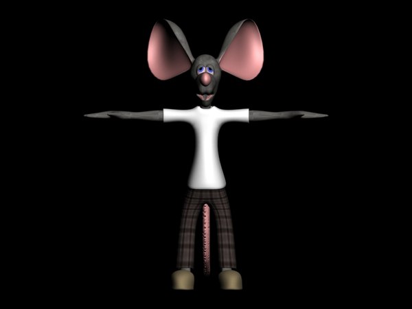 mouse character 3d max