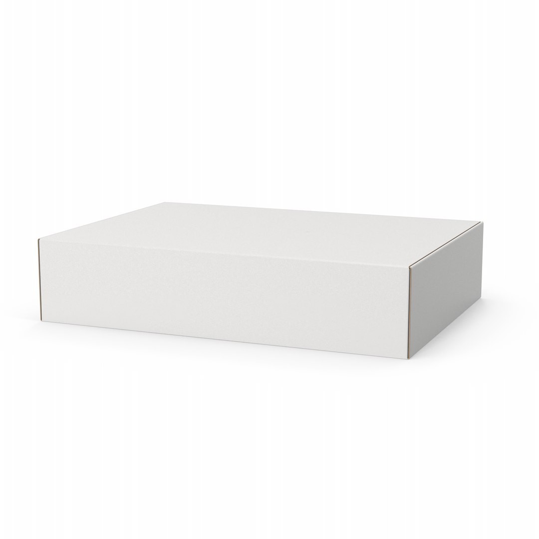 White Box Package 3D Model - TurboSquid 2061010