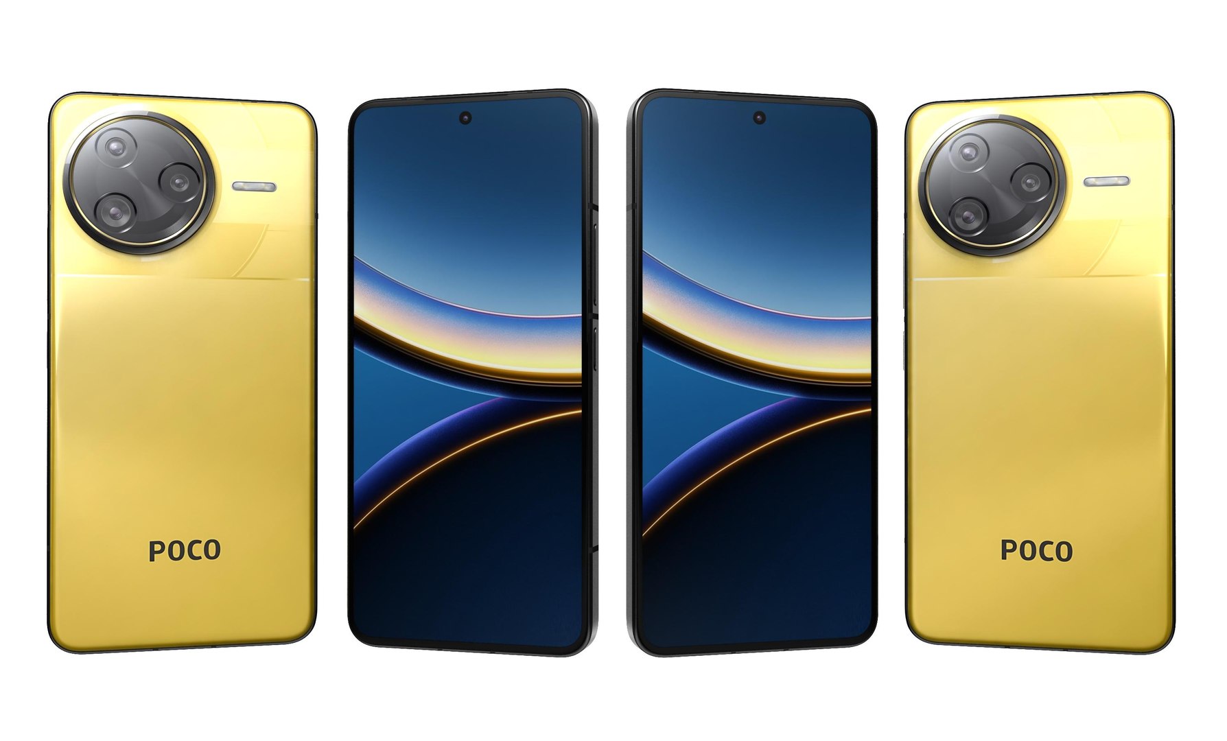 3D Xiaomi Poco F7 Ultra Yellow - TurboSquid 2389636