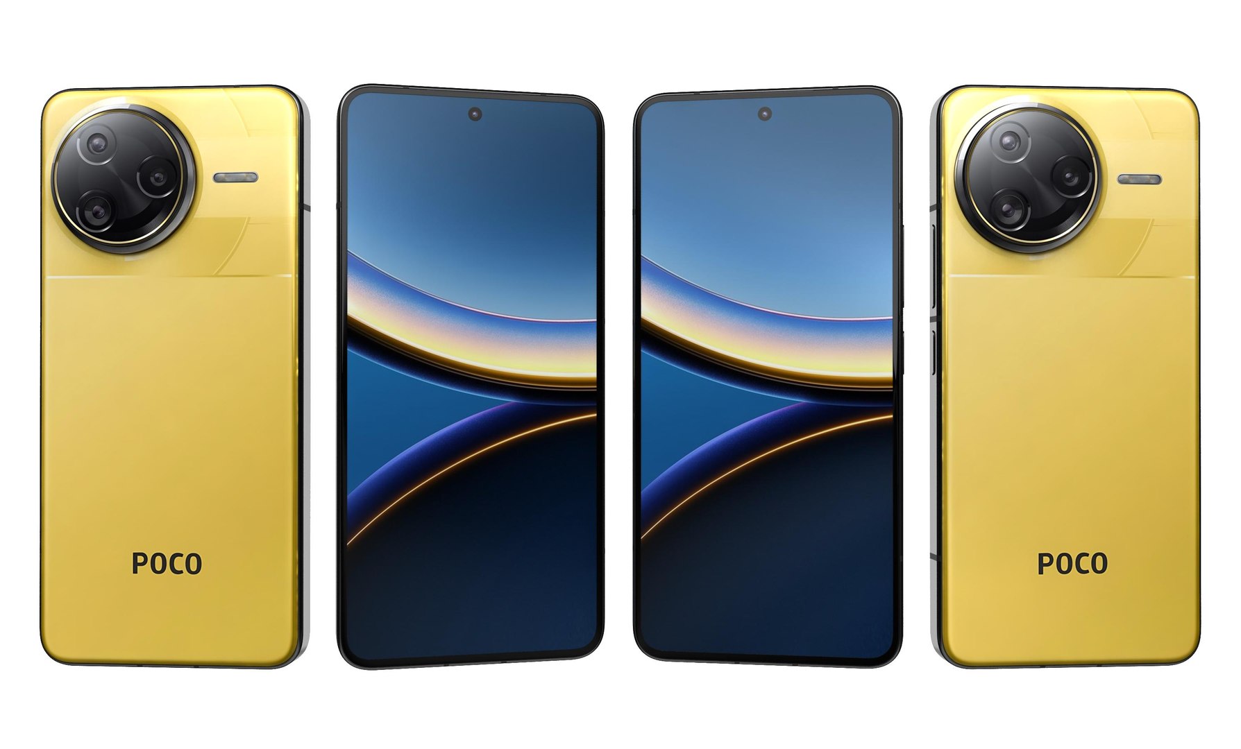 3D Xiaomi Poco F7 Ultra Yellow - TurboSquid 2389636