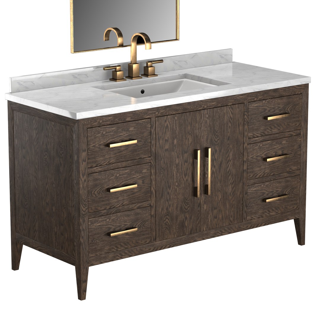SINGLE EXTRA-WIDE VANITY 3D model - TurboSquid 1898159