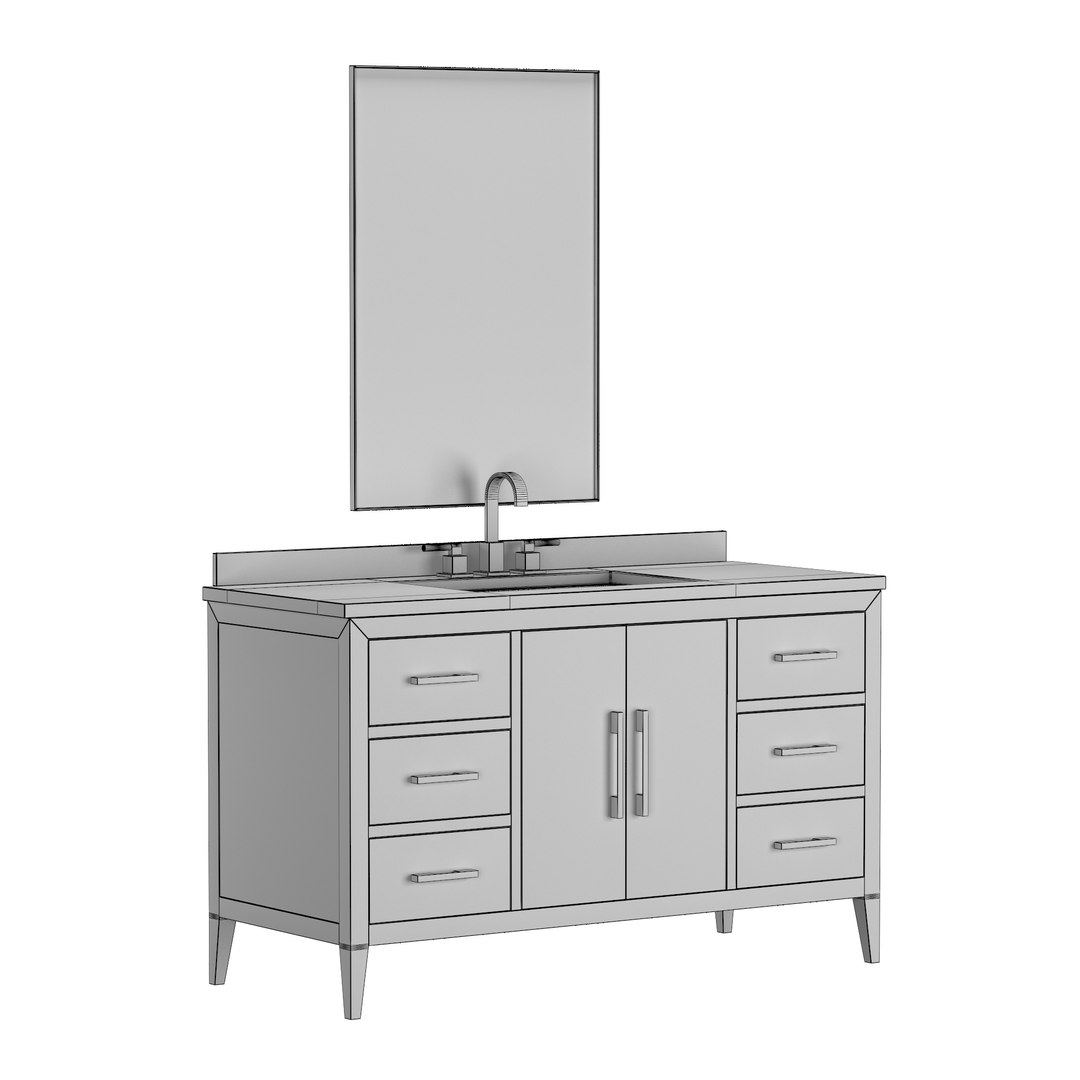 SINGLE EXTRA-WIDE VANITY 3D model - TurboSquid 1898159