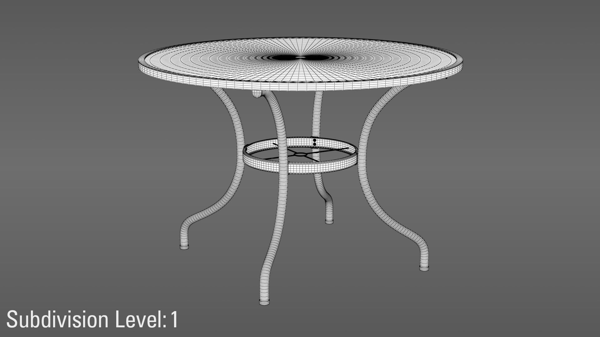 Patio Dining Table 3D - TurboSquid 1434523