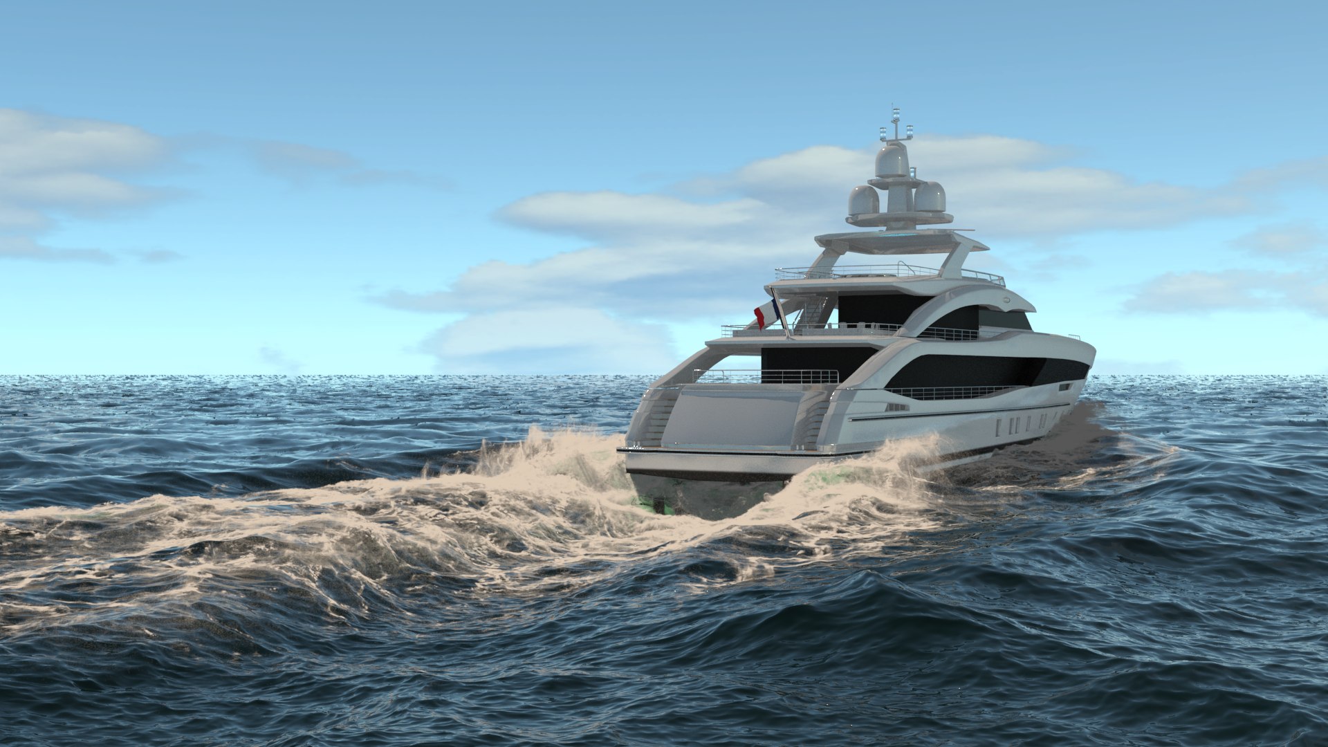 3D Chloe Yacht Dynamic Simulation Model - TurboSquid 2235801
