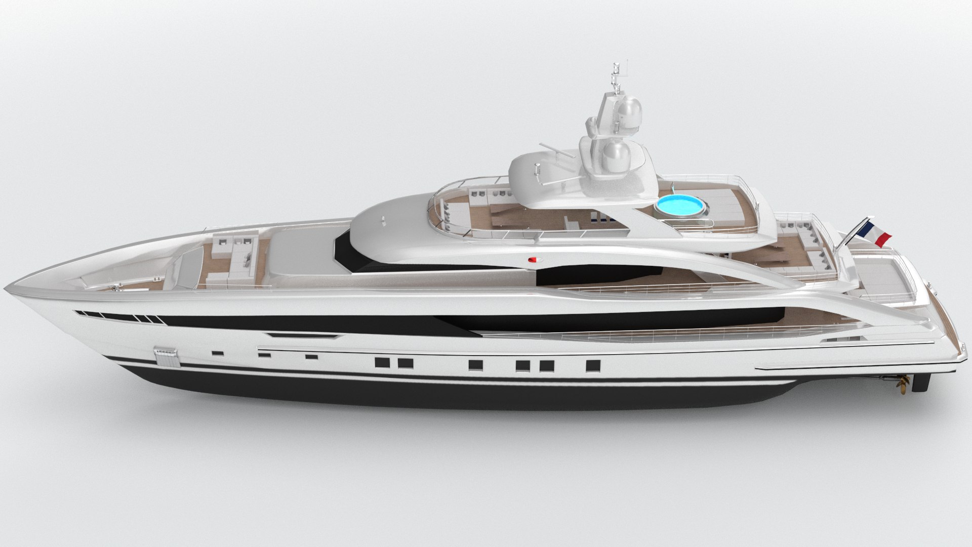 3D Chloe Yacht Dynamic Simulation Model - TurboSquid 2235801