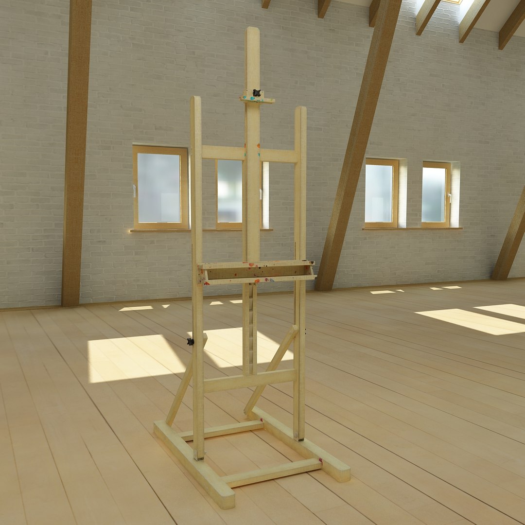 3d easel model