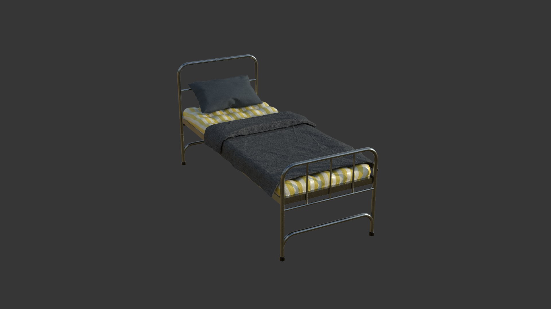 Single bed 3D model - TurboSquid 1505529