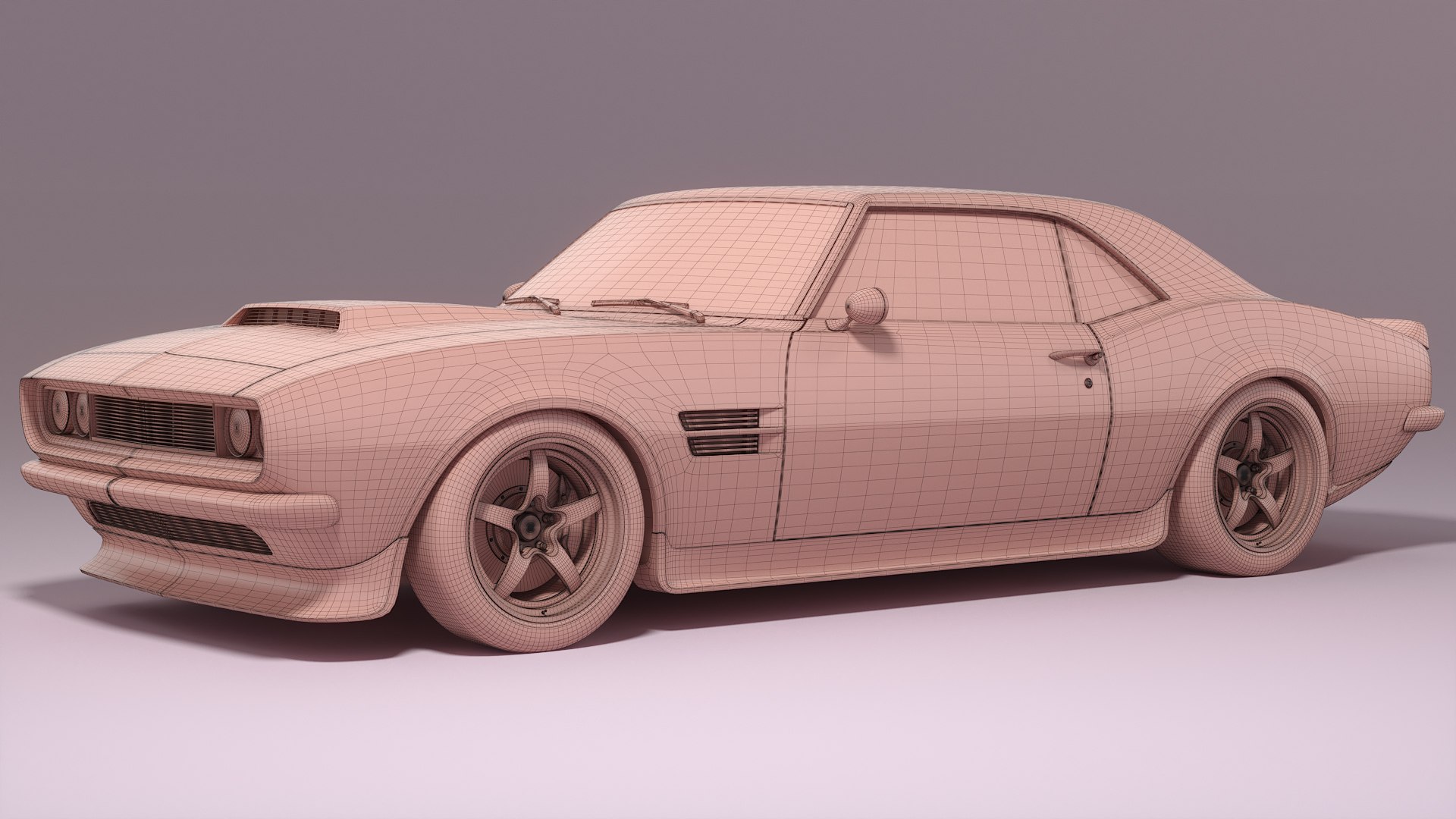3D Generic Muscle Car Model - TurboSquid 2254955