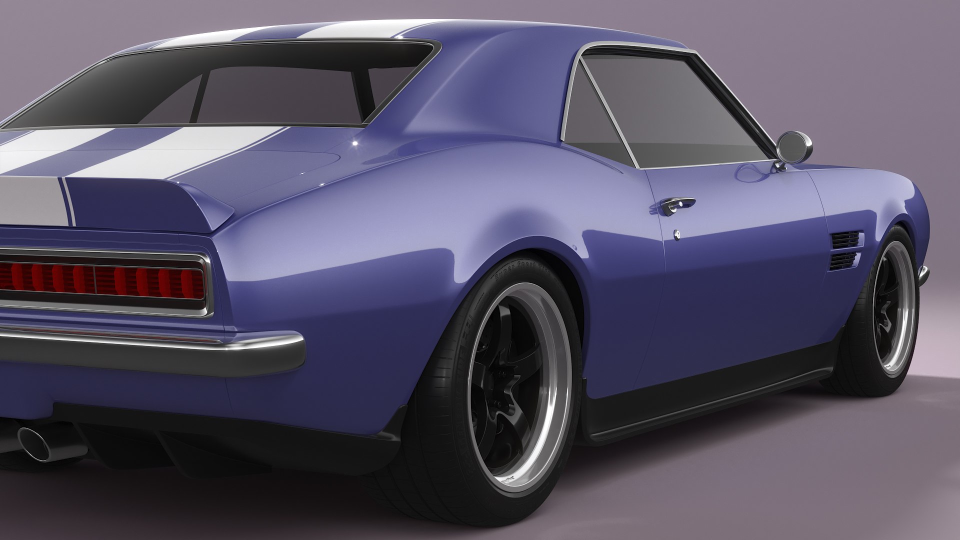3D Generic Muscle Car Model - TurboSquid 2254955