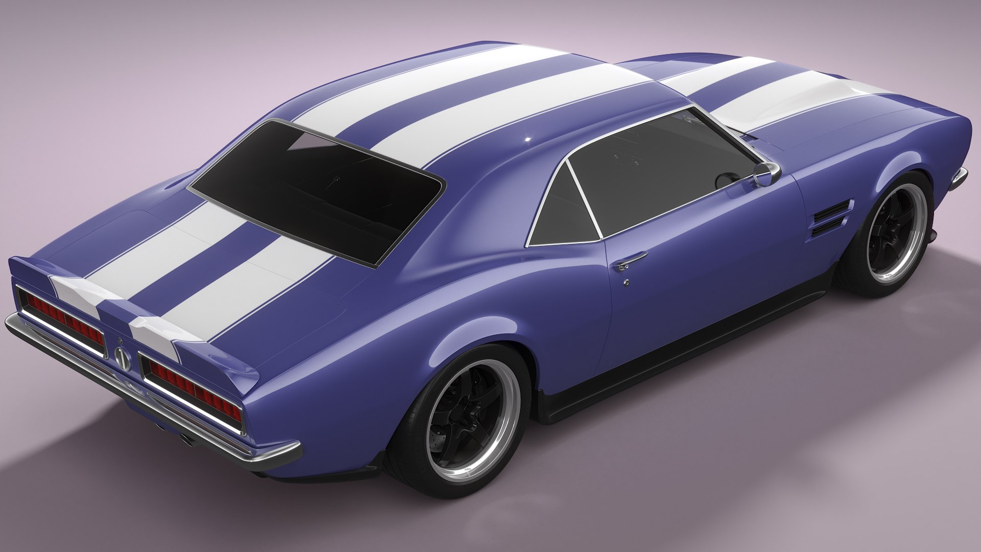 3D Generic Muscle Car Model - TurboSquid 2254955