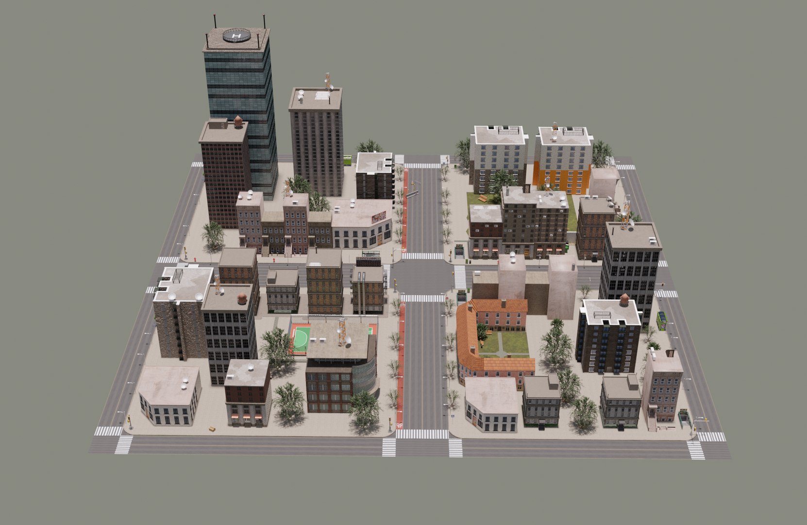 3D City Package - TurboSquid 1814900