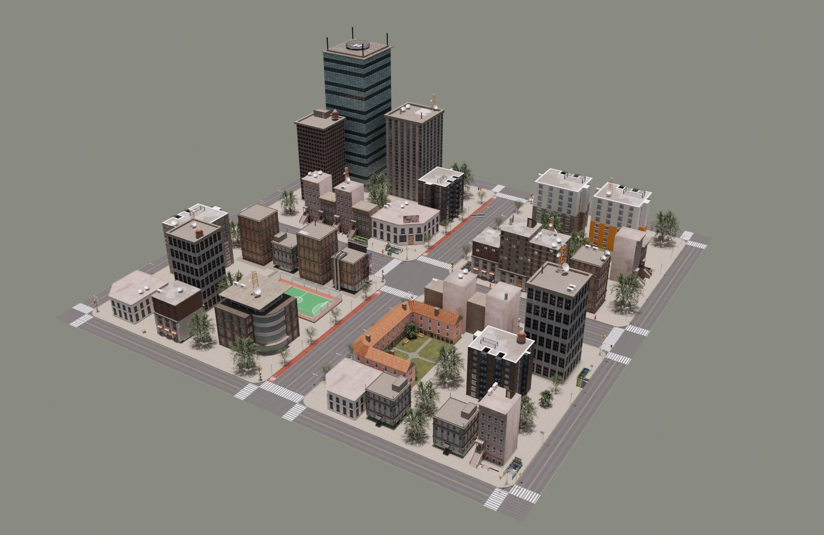3D City Package - TurboSquid 1814900