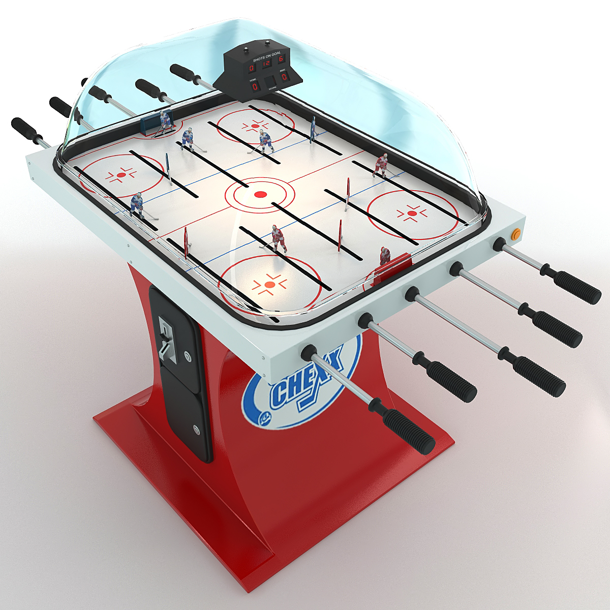 table hockey super chexx 3d model