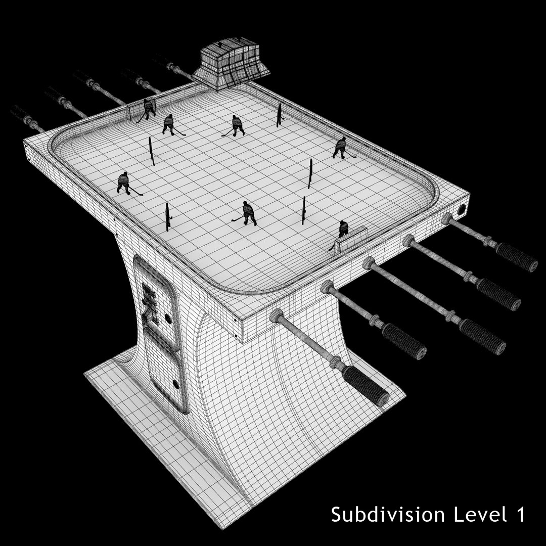 Table Hockey Super Chexx 3d Model