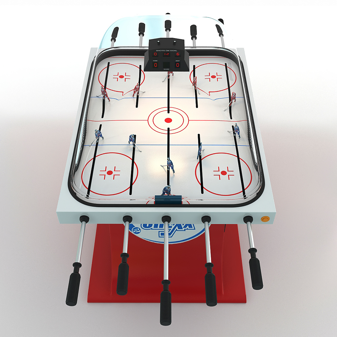 table hockey super chexx 3d model