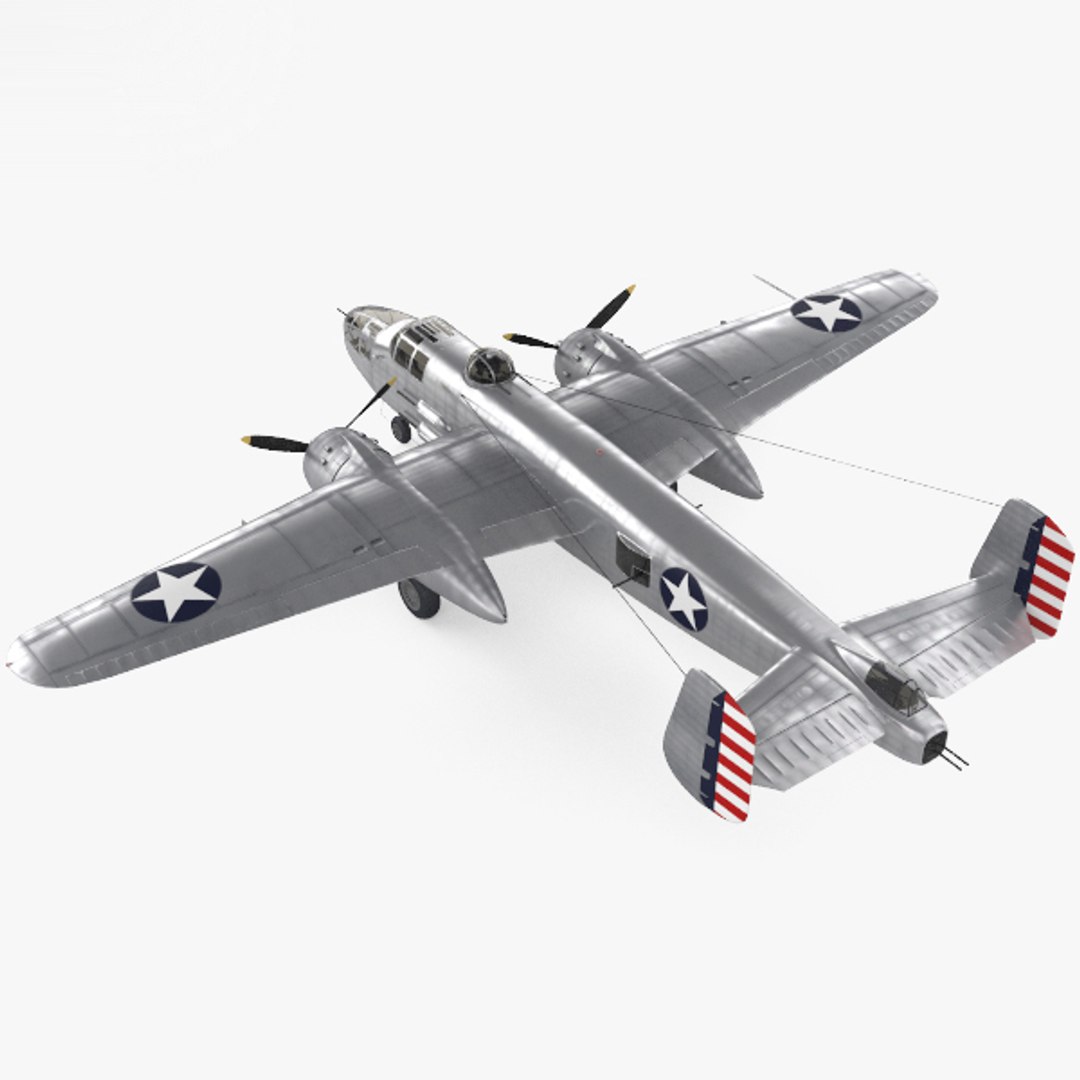 3D north american b-25 model - TurboSquid 1430232