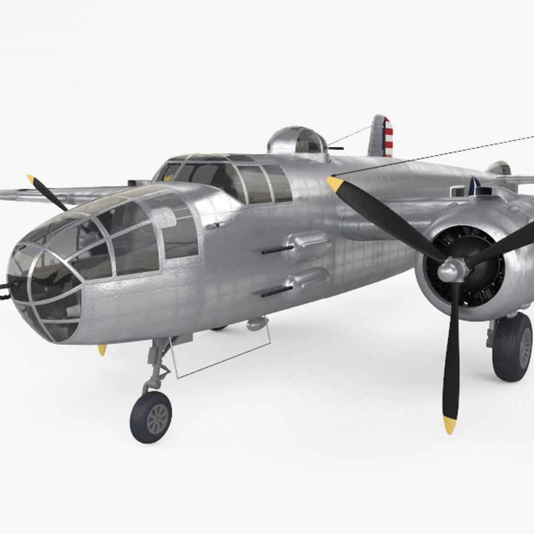 3D north american b-25 model - TurboSquid 1430232