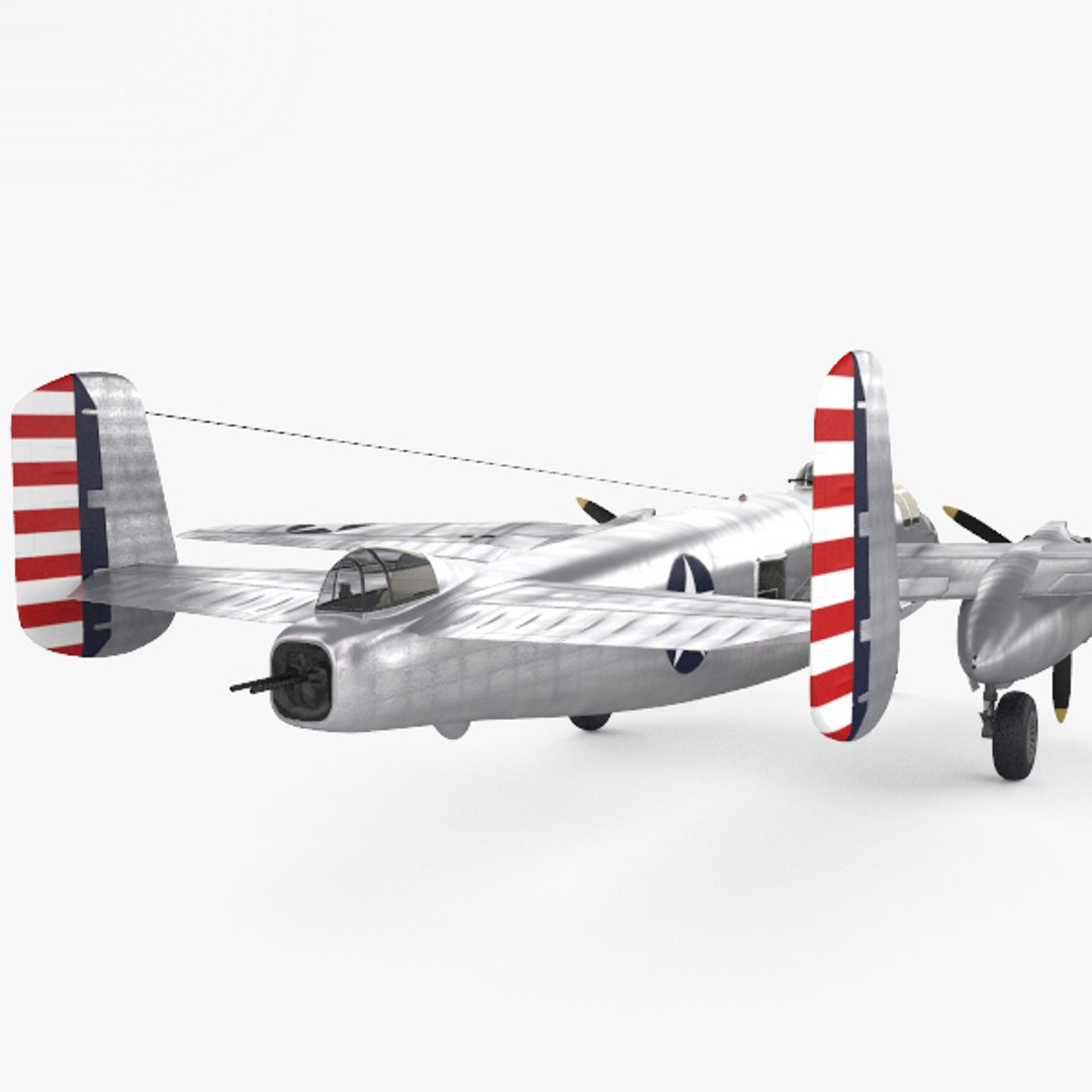 3D north american b-25 model - TurboSquid 1430232